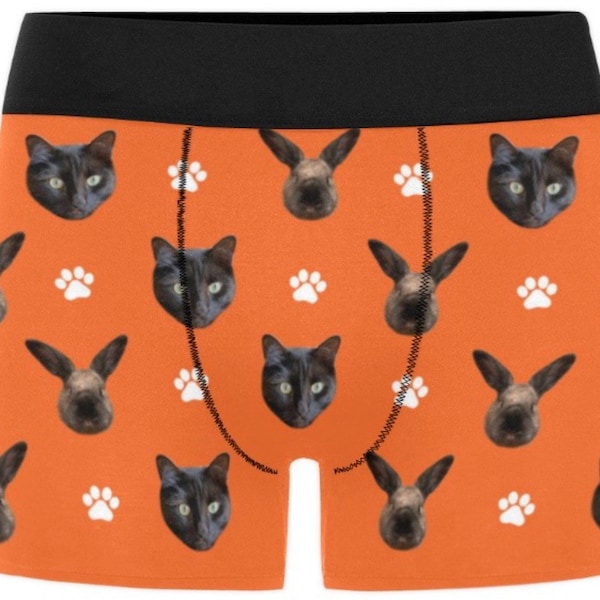 Personalized Print Hug Boxer Briefs for Men, Custom Face Boxer Briefs ...