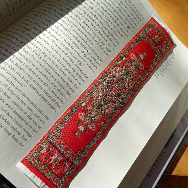 Turkish Woven Carpet Bookmark: Handmade Thread Bookmark - Etsy UK