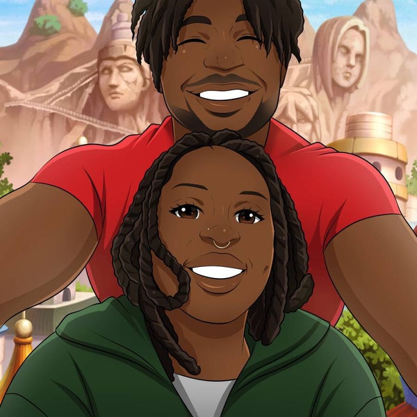 Personalized Anime Drawing, Custom Anime Portrait, Custom Anime Art ...