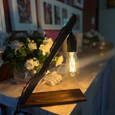 Vintage Tennis Racket Lamp, Quirky Upcycled Sports Light, LED String ...