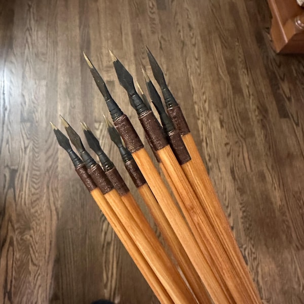 Traditional Wooden Hunting Arrow - Medieval Design - 6 PCS / Ottoman ...