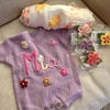 Custom Hand Embroidered Baby Romper, Baby Newborn Romper With Name ...