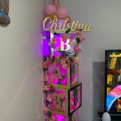 Sweet 16 Name Sign, Sweet 16 Centerpieces for Table, Sweet Sixteen Name ...