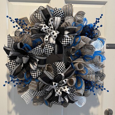 5 Blue ABC Block Centerpiece or Favor for Baby Shower Decorations 1093 ...