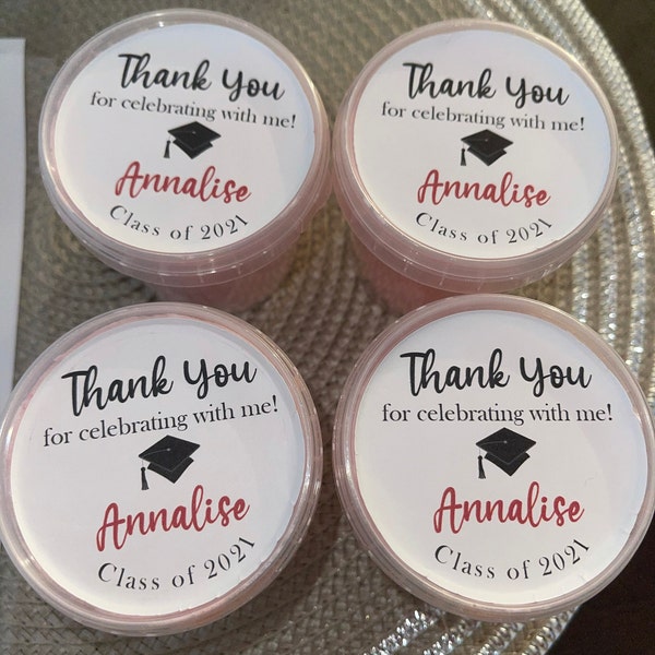 Thank You Graduation Stickers, Class of 2024, Cookie Stickers, Favor ...