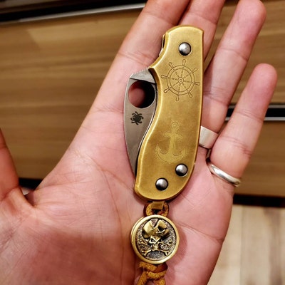 Grim Reaper Skull Beads Brass Bead Lanyard Bead Paracord Beads Keychain ...