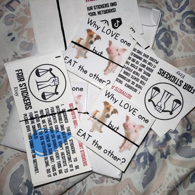 Vegan Sticker Animal Activism is a Moral Obligation Sticker Activist ...