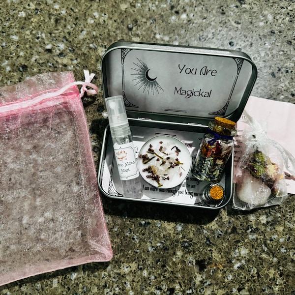 Halloween BOO Witch Tin, Samhain Witchcraft Tin, Divination Witch Box ...
