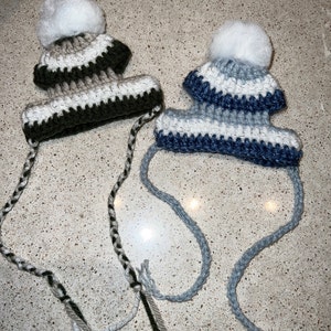 Crochet Pattern: Striped Beanie Hat for Cats, PDF Digital Download ...