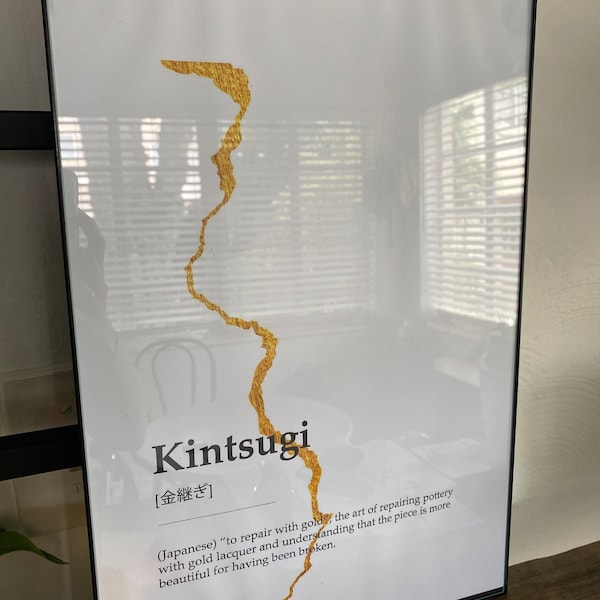Kintsugi Definition Print - Japan Printable Wall ART | Quote Print ...
