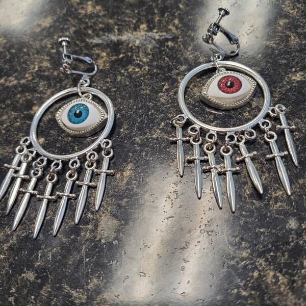 SATANIC WARLOCK, Inverted Cross Necklace, Double Horn Crescent Moon ...