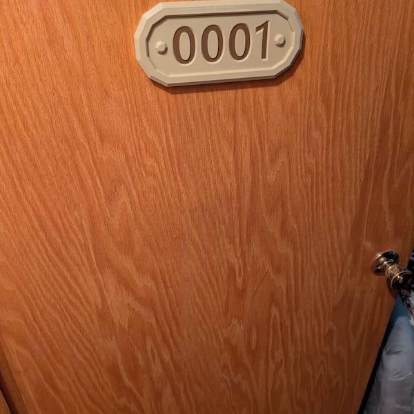 0001 Door Sign - Roblox Doors Inspired - Pretend Play - Etsy