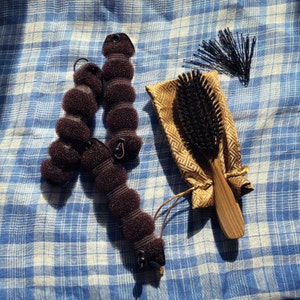 19th-20th Century Medium-hard Boar Bristle Hair Brush Historical ...