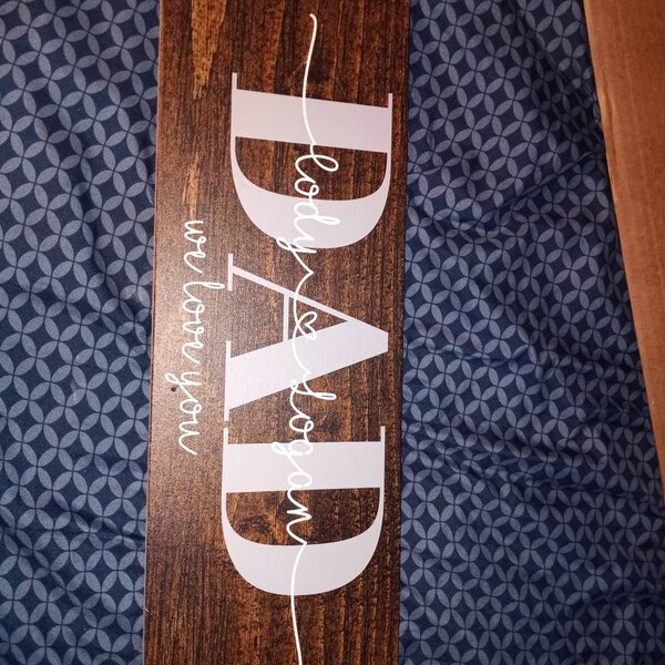 Dad Sign, Father's Day Gift, Rustic Wood Dad Sign, Family Wall Sign ...