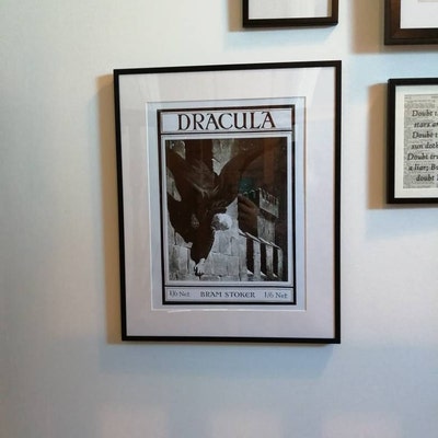 Dracula Book Illustration 1897 Wall Art Print Bram Stoker, Vampire ...