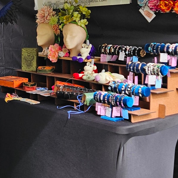4 Sided 16 Pockets, Pocket Size 7x8 Rotatable Square Display Stand ...
