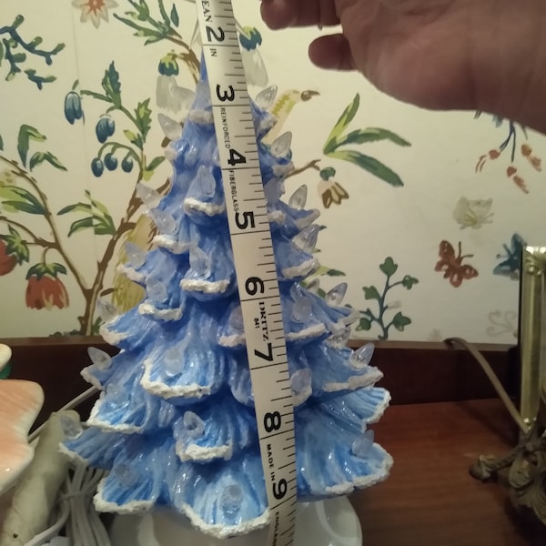 Ceramic Christmas Tree Small Blue - Etsy