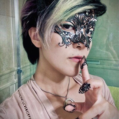 Black Masquerade Mask, Women Metal Mask, Women Mask, Metal Mask, Women ...