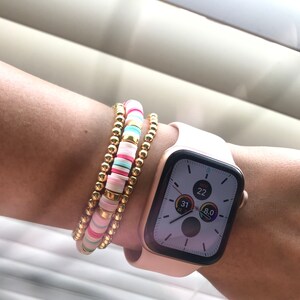 Sweet Tart Collection Beaded Disc Stretch Bracelet - Etsy