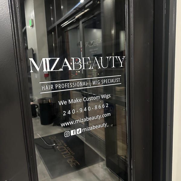 Customizable Vinyl Door Decal | Your Company Name or Logo - Storefront ...