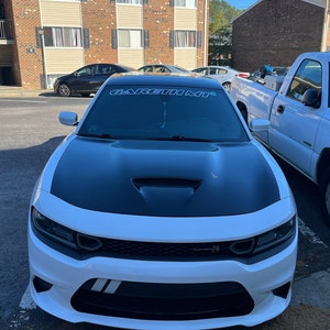 Custom Text Front Bumper Vinyl Decal Fits Dodge Challenger Sxt - Etsy