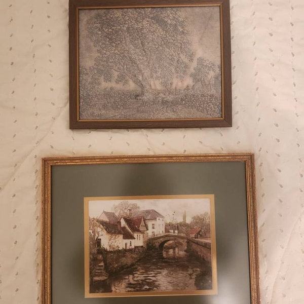 Vintage Printable Country Landscape Oil Painting Mega Bundle, Antique ...