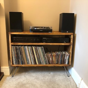 Hi-fi and Vinyl Storage Unit - Etsy UK