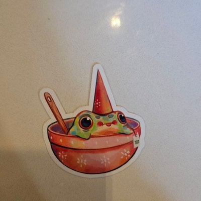 Ornamental Cabbage Frog Art Print Original Wall Hanging Cottagecore ...