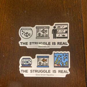 4 Fish Tank Decal Stickers Aquarium Gifts Laptop Hobby Vinyl - Etsy