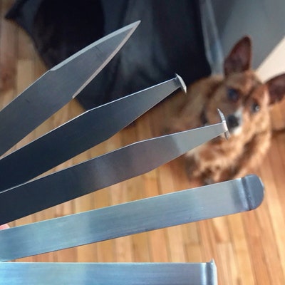 A Choice 5 Out of 13-the Best Stainless Steel Pottery Trimming/chattering Tools ©copy Right txu ...