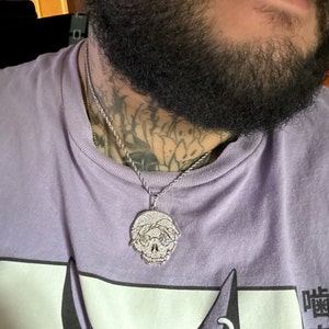 The Weeknd XO Necklace Iced Out XO Pendant Stainless Steel Chain abel ...