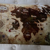 FFXIV Hydaelyn New World Map Gaming Matte Poster - Etsy