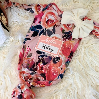 Hello My Name is Sticker Baby Announcement Baby Introduction Custom ...