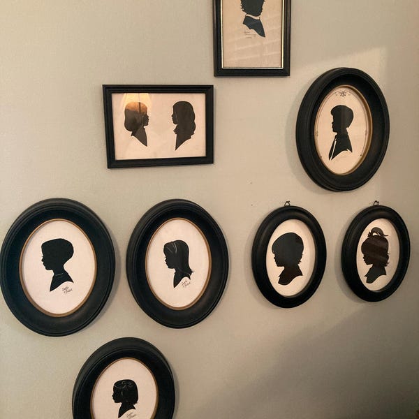 Hand Cut Original Framed Silhouette by Master Silhouette Artist Karl ...