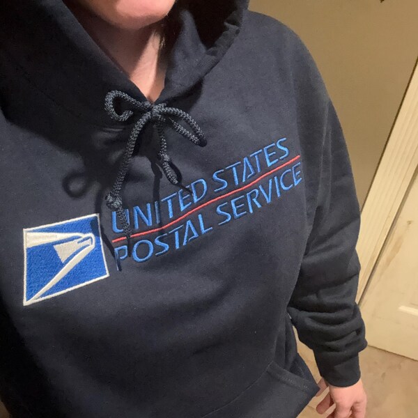 USPS Hoodie Old Logo, Postal Worker, Post Office, Mail Carrier, Rural ...