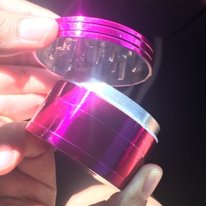 Purple Herb Grinder With Catcher, 2 Metal Grinder for Herbs, 4 Piece ...