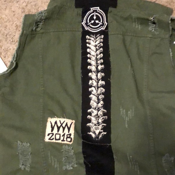 Spine Back Patch, Spinal Column, Skeleton Patch, Bones Patch, Cloth ...