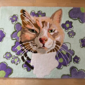 Squashed Squidward Handmade Tufted Rug Spongebob Rug Funky Rug Rug for ...