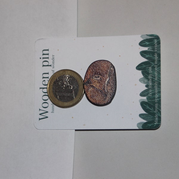 Sea Otter Pin Cute Sea Otter With a Shell Pin Sea Otter Brooch Wooden ...