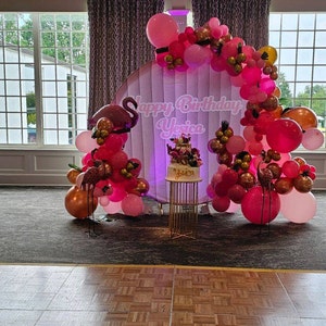 3D Slanted Wedding Open Arch Door Backdrop Stand Print Fabric Arch ...