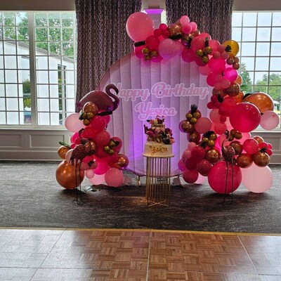 3D Slanted Wedding Open Arch Door Backdrop Stand Print Fabric Arch ...