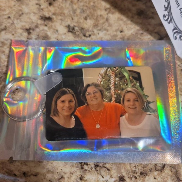 QR Code Photo Keychain With Urn Cremation Ashes Stainless Steel ...