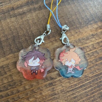 Genshin Impact Charms Full Set Gacha Phone Keychain Charms - Etsy
