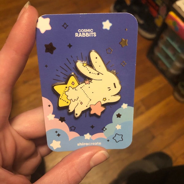 Cosmic Rabbits - Star Jumper (enamel Pin) - Etsy