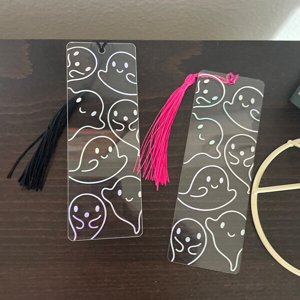 Kawaii Ghost Bookmarks- Cute Bookmarks- Spooky- Acrylic Bookmark - Etsy