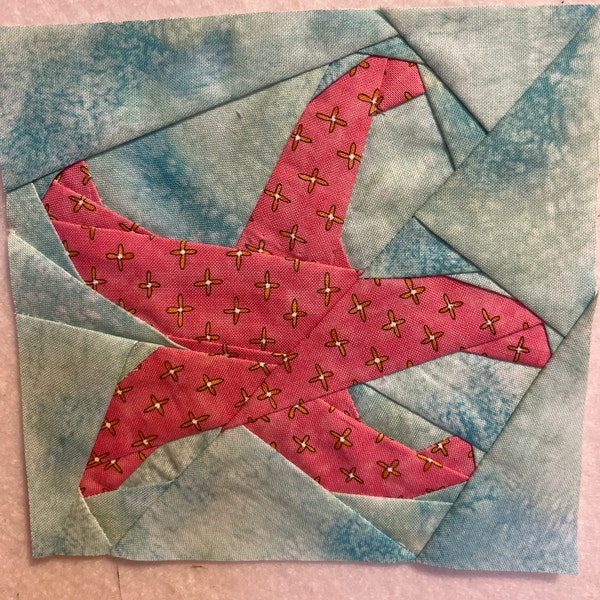 Starfish Quilt Block - Foundation Paper Pieced Digital Pattern - Etsy
