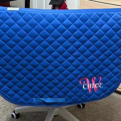 Monogram Saddle Pad-saddle Pad With Monogram-saddle - Etsy