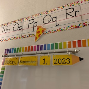 Pencil Flip Calendar Digital Download | Classroom Calendar | Teacher ...