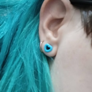 White With Pink O-rings Non-flared PAIR Acrylic Ear Plugs | Etsy