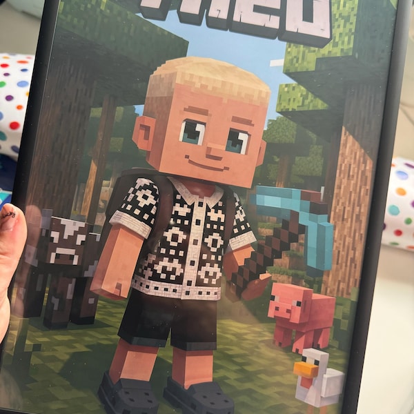 Custom Portrait Video Game Posters | Digital Item | Video Game Drawing ...